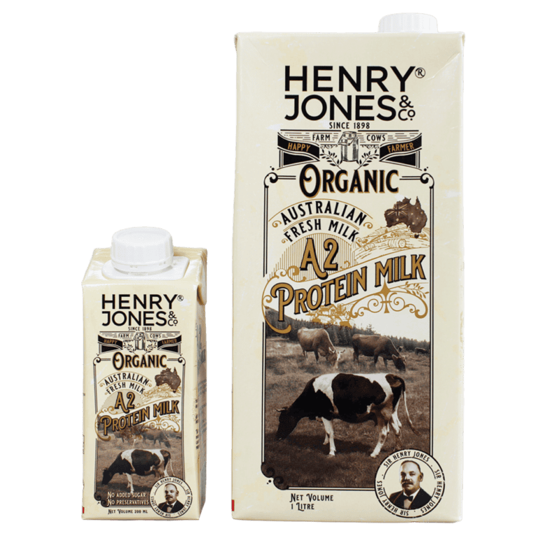 UHT Henry Jones Organic A2 Protein Fresh Milk - Farm Fresh Malaysia