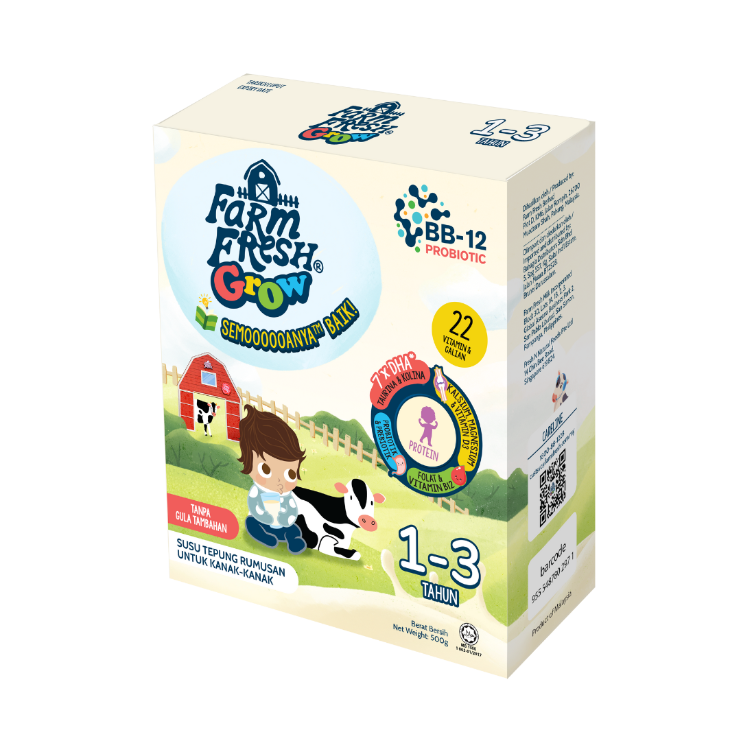 Farm Fresh Grow Milk Powder (1-3) - Farm Fresh Malaysia