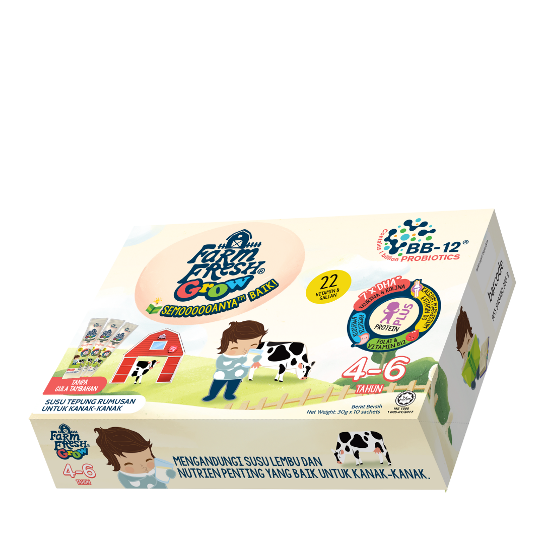 Farm Fresh Grow Milk Powder (4-6) - Farm Fresh Malaysia