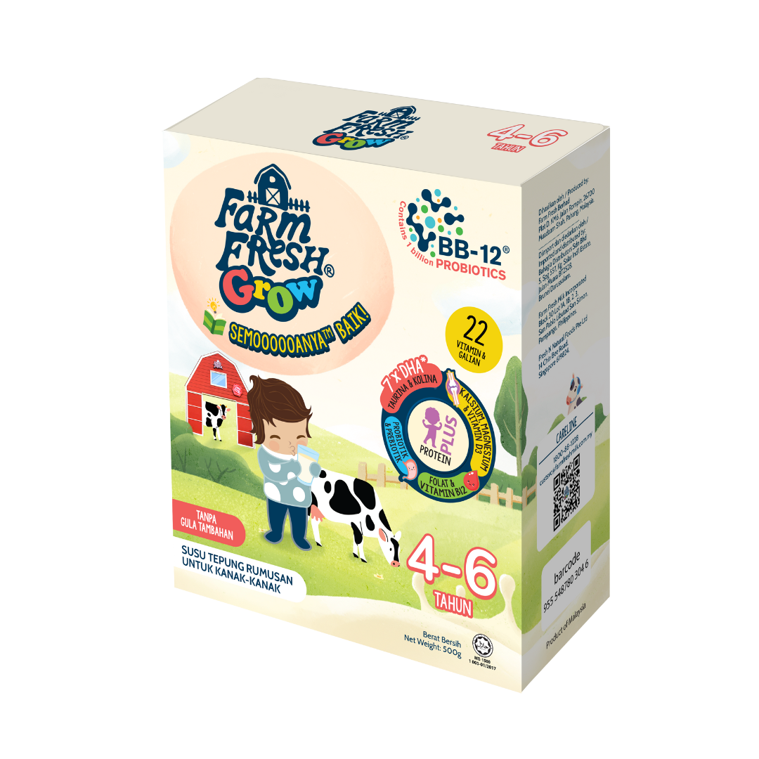 Farm Fresh Grow Milk Powder (4-6) - Farm Fresh Malaysia