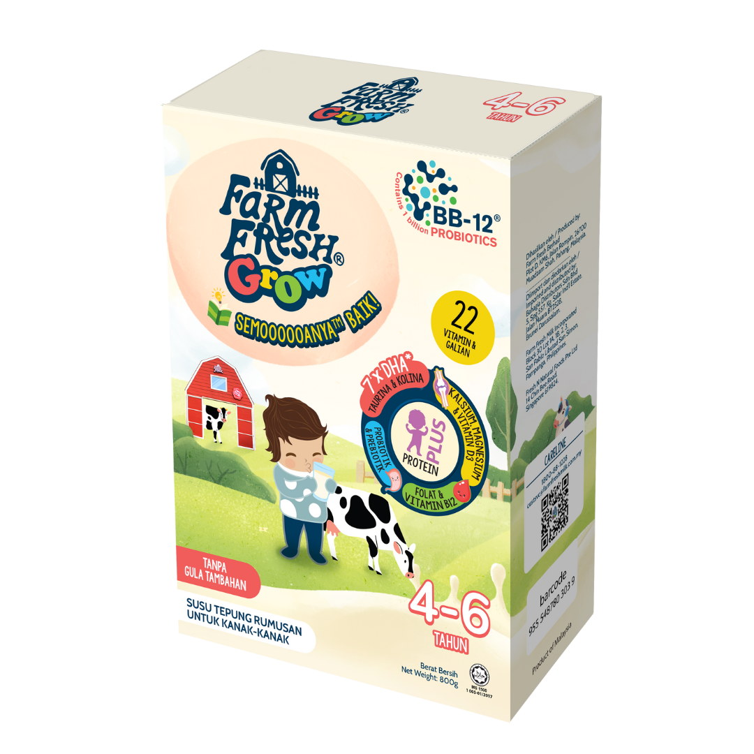 Farm Fresh Grow Milk Powder (4-6) - Farm Fresh Malaysia