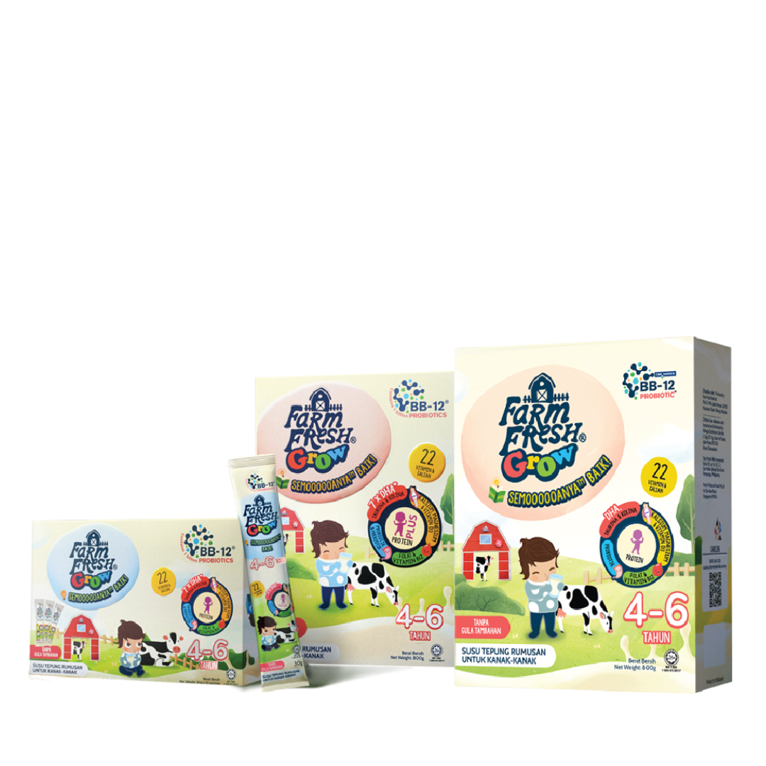 Farm Fresh Grow Milk Powder (4-6) - Farm Fresh Malaysia