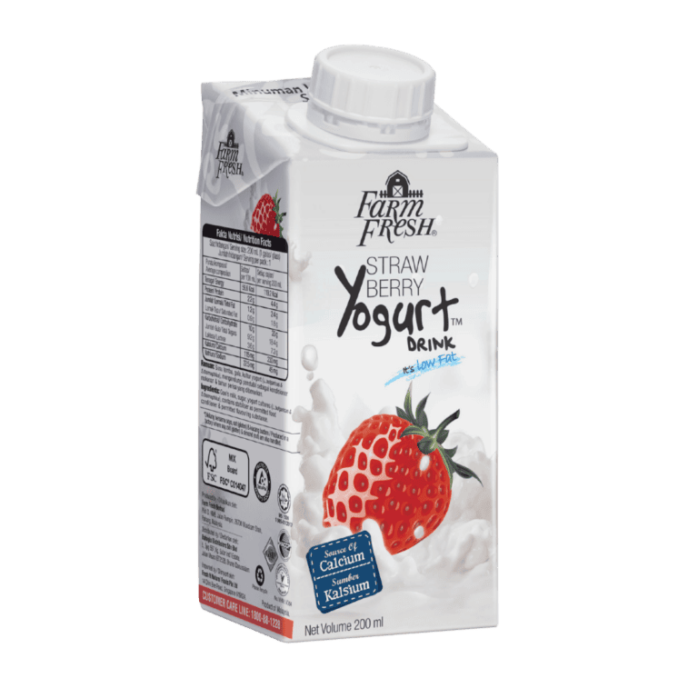 UHT Yogurt Drink - Strawberry - Farm Fresh Malaysia